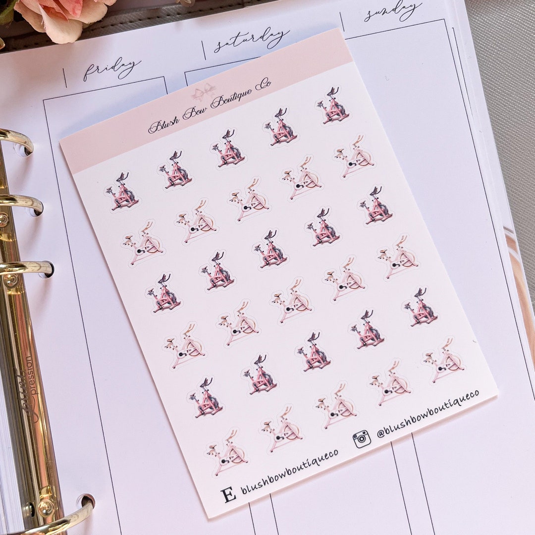 Elliptical Machine Icon Stickers - Planner Icon Stickers, Premium Matte ...