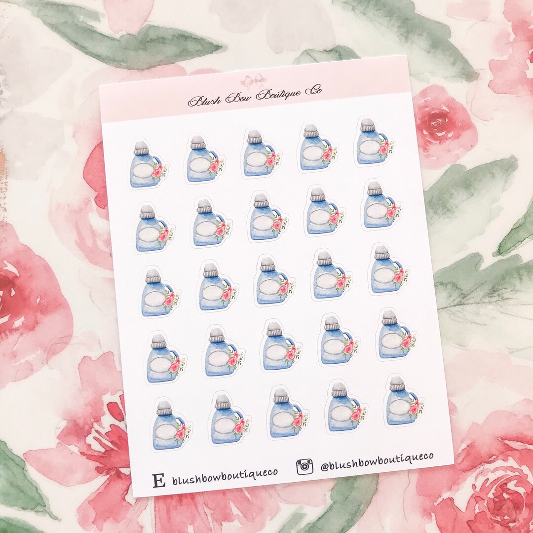 Fabric Softener Icon Stickers Planner Icon Stickers, Premium Matte ...