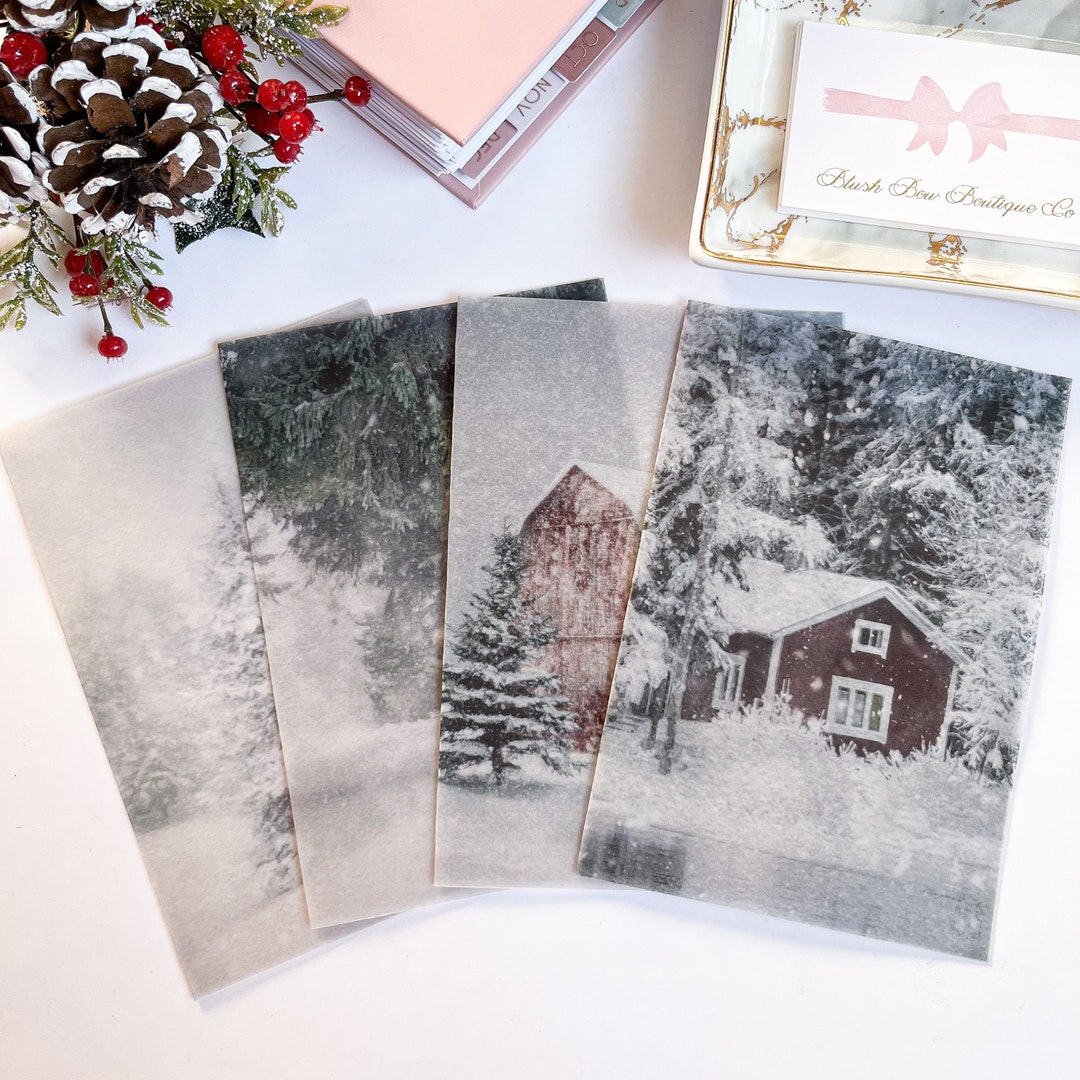 Winter Set of 4 Vellum Dashboards for Ringbound and Traveller's ...