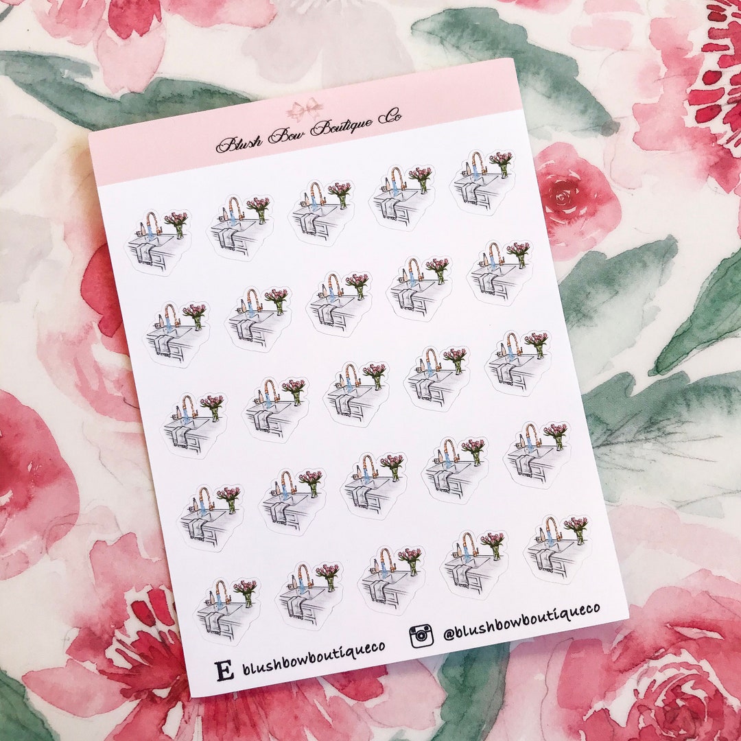 Water Bill Icon Stickers / Cleaning Stickers - Planner Icon Stickers ...