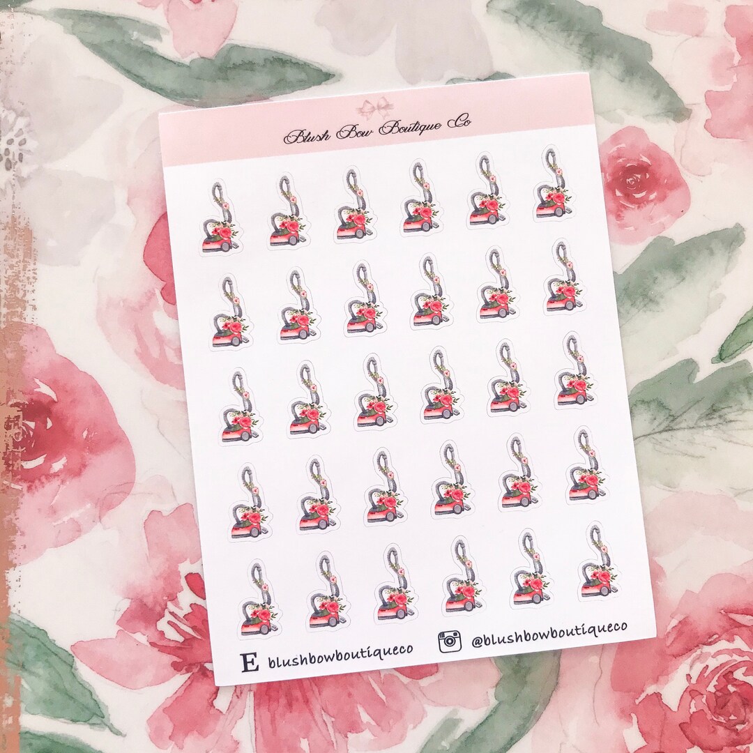 Vacuum Cleaners Icon Stickers - Planner Icon Stickers, Premium Matte ...