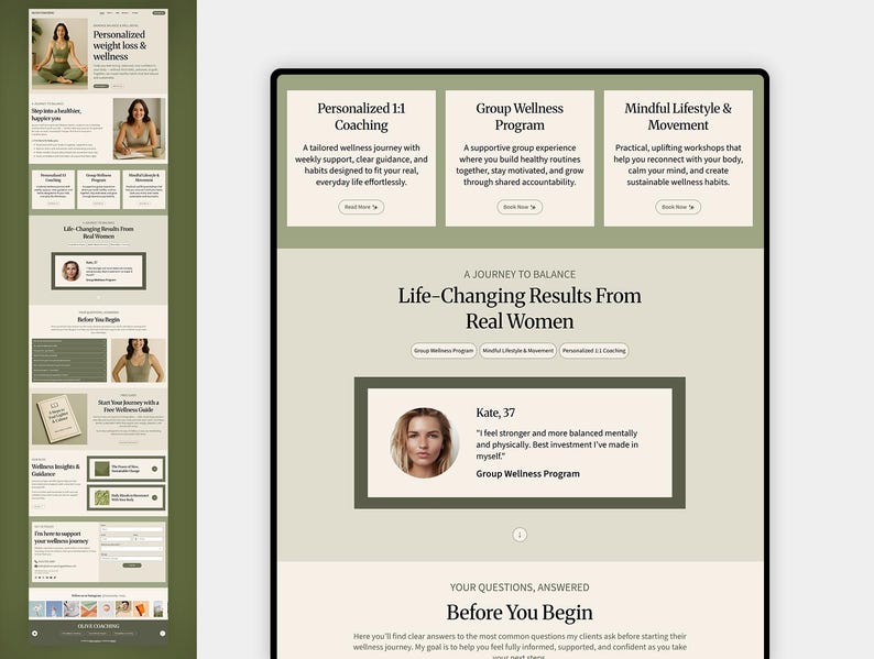 Wellness & Life Coach, Weightloss Coaching - Wix Studio Website ...