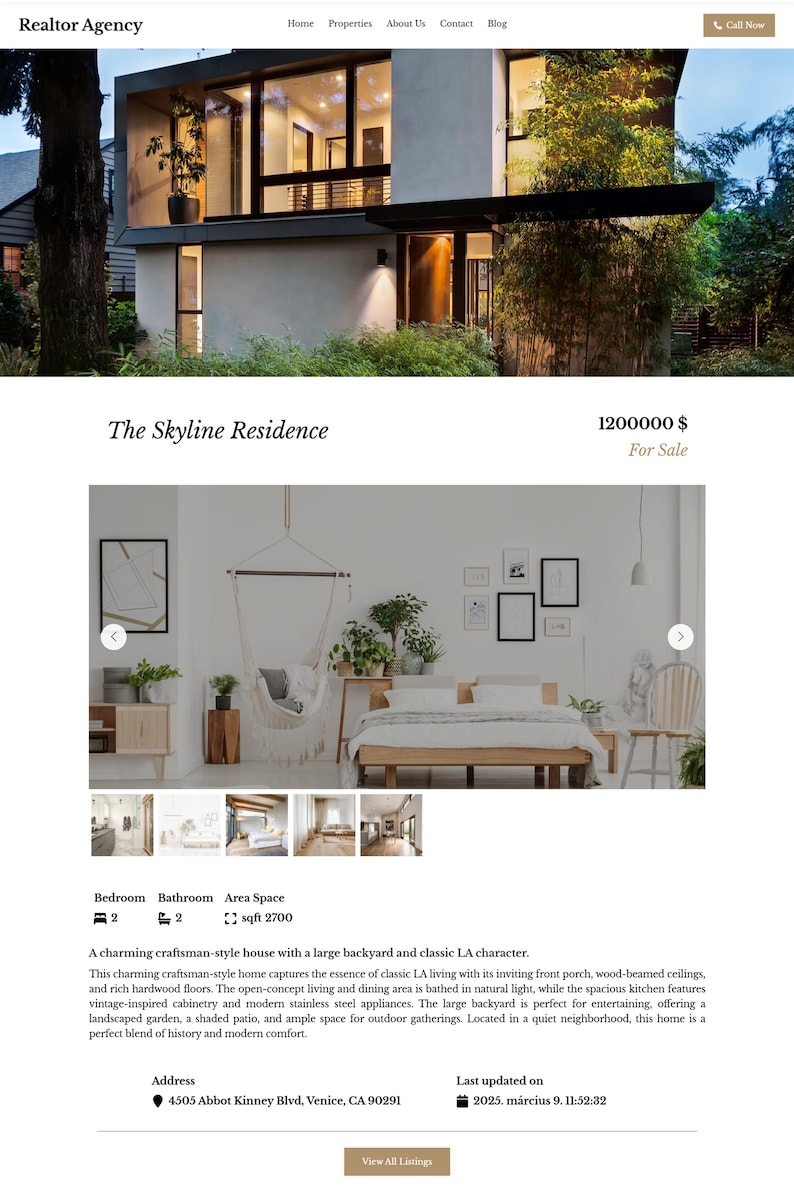 Real Estate Listings Wix Studio Template: Customizable CMS Database ...