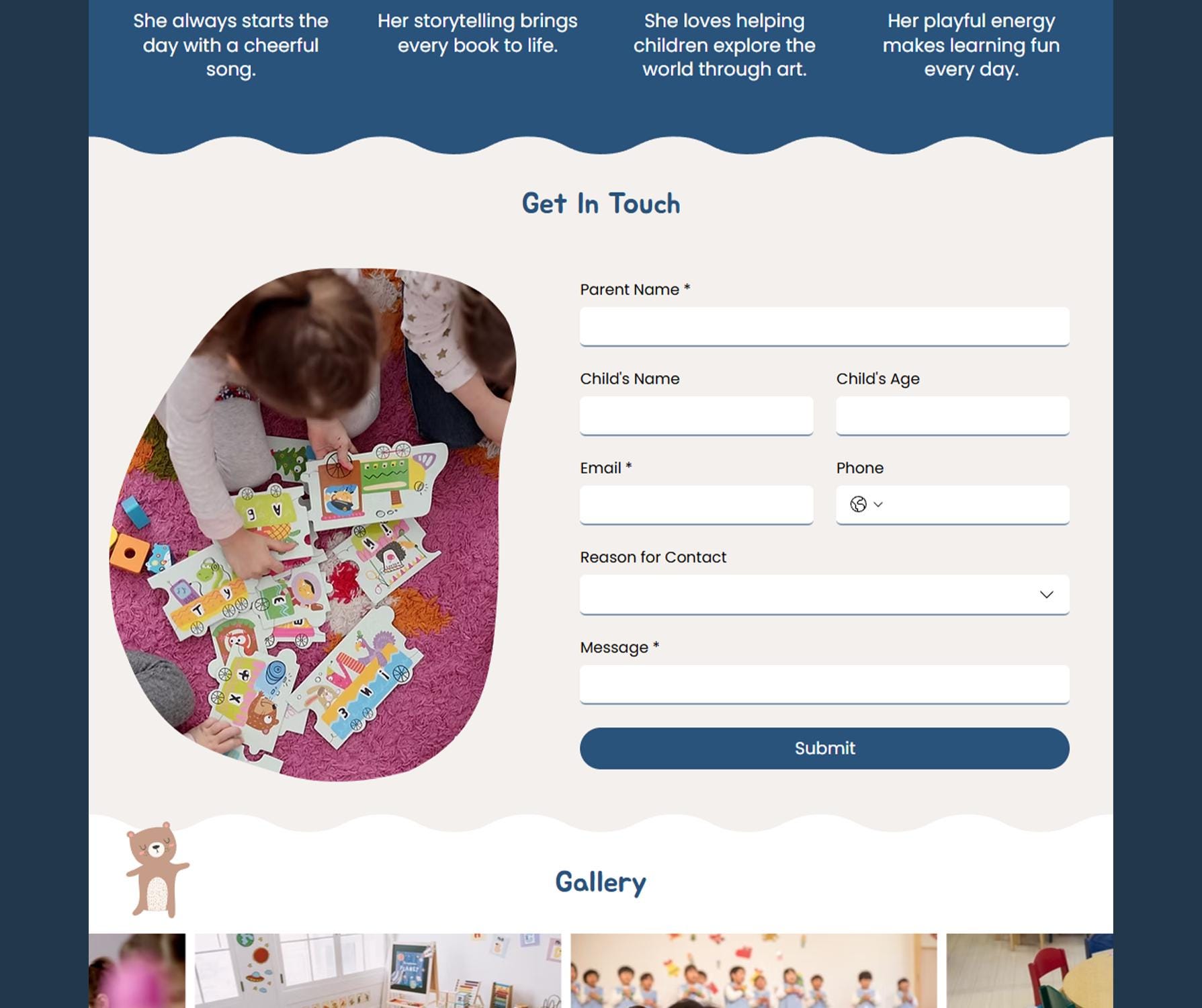 Kid-friendly Wix Studio Website Template – Preschool & Daycare - Etsy UK