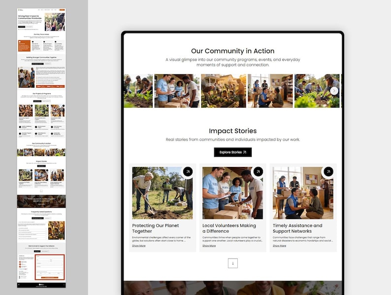 Nonprofit & Charity Wix Studio Website Template for Ngos, Environmental ...