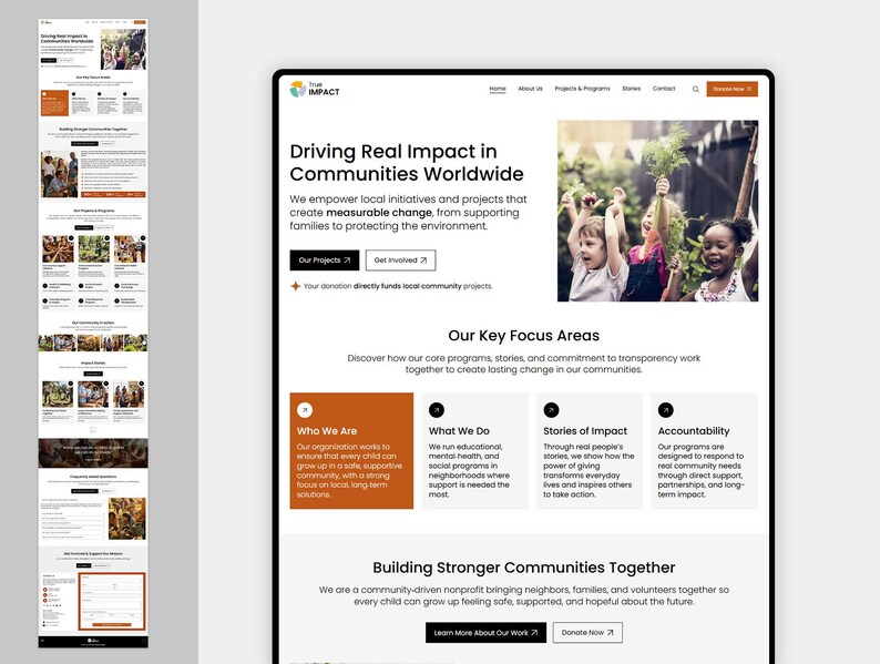 Nonprofit & Charity Wix Studio Website Template for Ngos, Environmental ...
