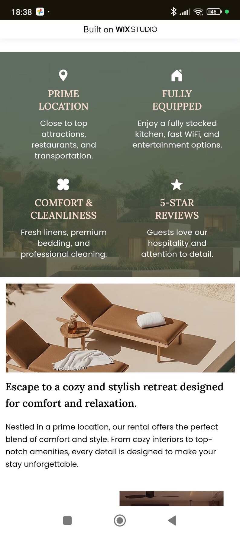 Wix Studio Airbnb and Vacation Rental Template | Booking Apartment ...