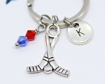 Hockey keychain | Etsy