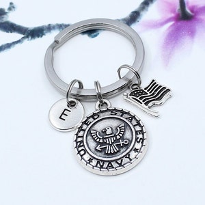 US Navy Keychain, Gift for Navy, Gift for Veteran, Military Gift ...