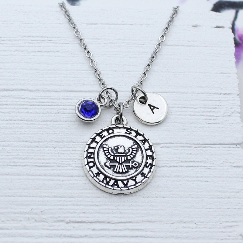 Navy Necklace - Etsy