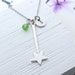 Personalized Magic Wand Charm Necklace, Wand Jewelry, Magic Star Wand ...