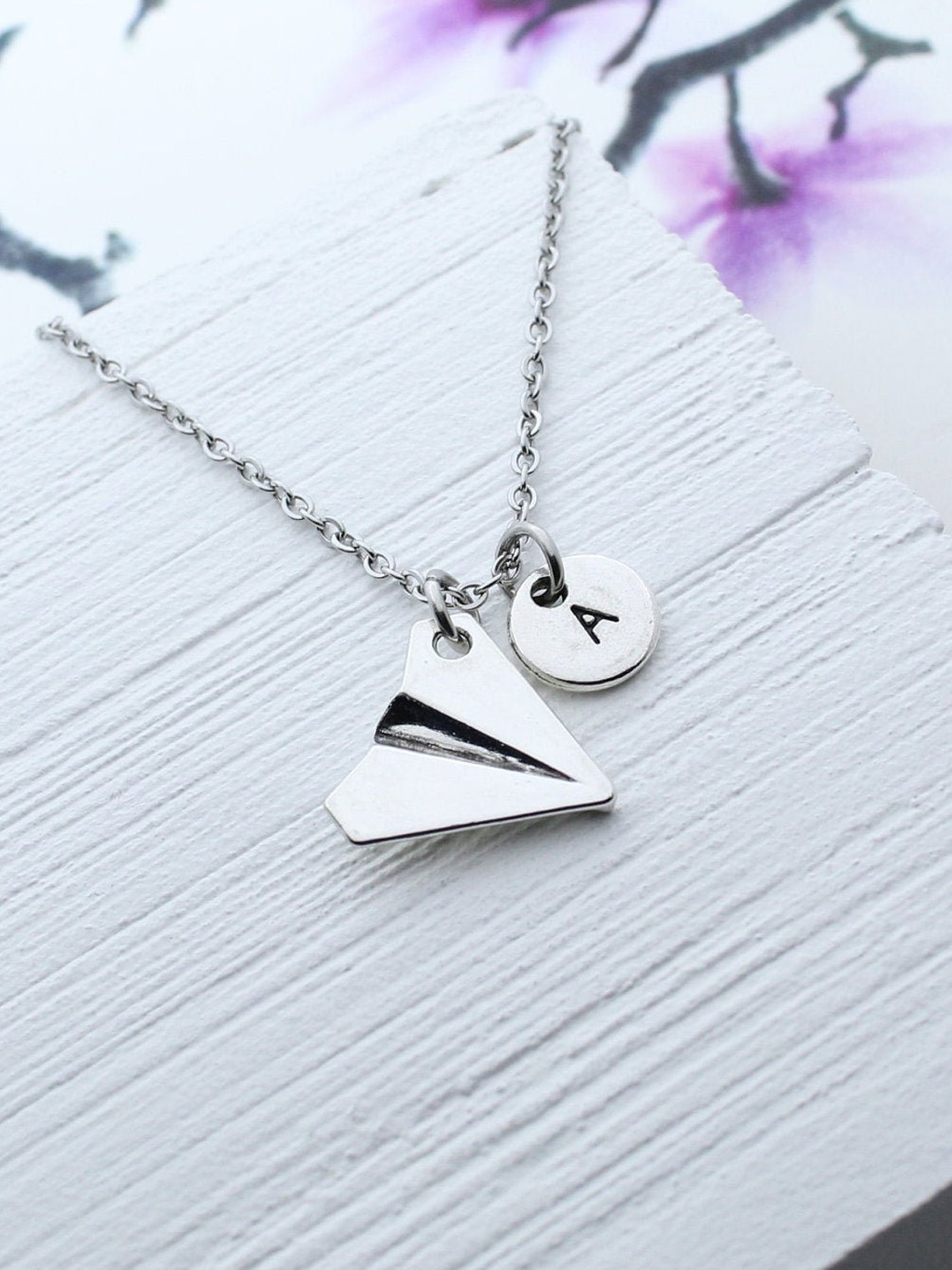 Paper Plane Keychain Paper Plane Necklace Traveler - Etsy