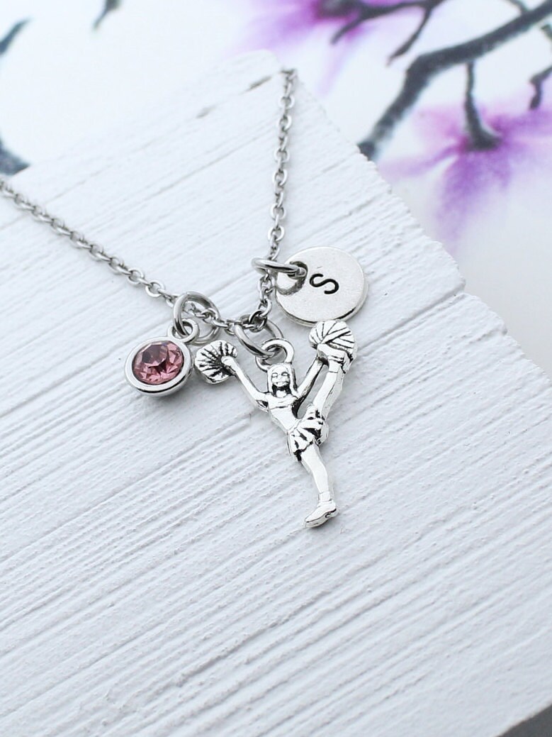 Cheerleader Charm Necklace Personalized Cheerleader Charm - Etsy
