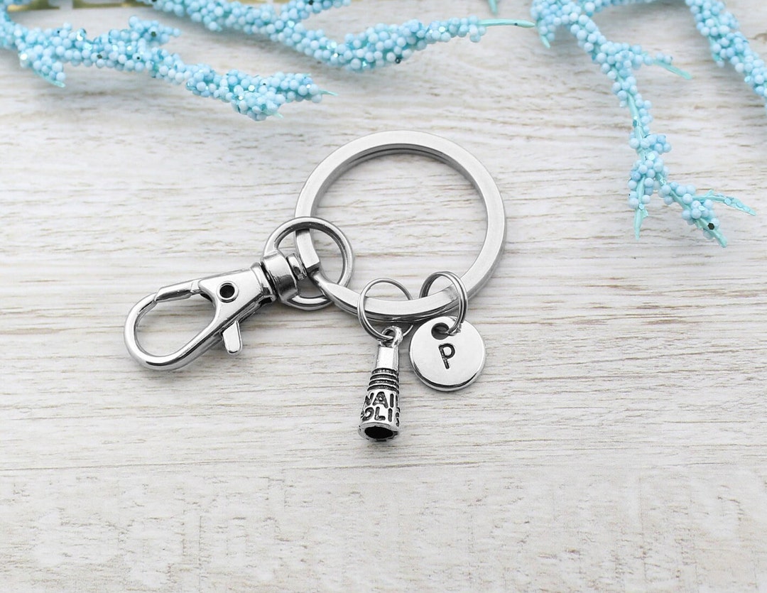 Nail Tech Keychain, Personalized Nail Polish Charm Keychain, Nail Tech ...