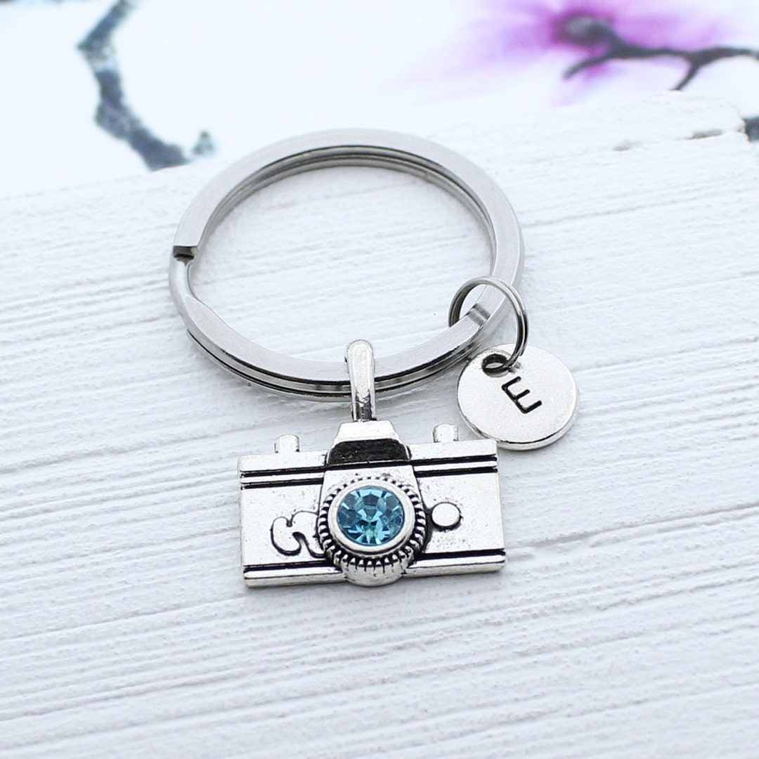 Camera Keychain, Personalized Camera Charm Keychain, Gift for ...