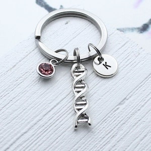 Personalized DNA Charm Keychain, DNA Charm Jewelry, DNA Charm Accessory ...