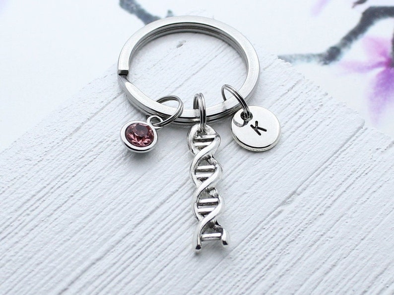 Personalized DNA Charm Keychain DNA Charm Jewelry DNA Charm - Etsy