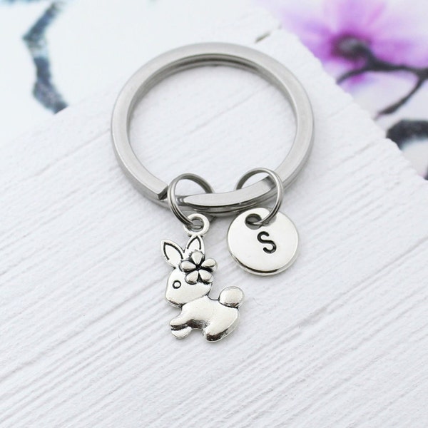Bunny Keychain - Etsy