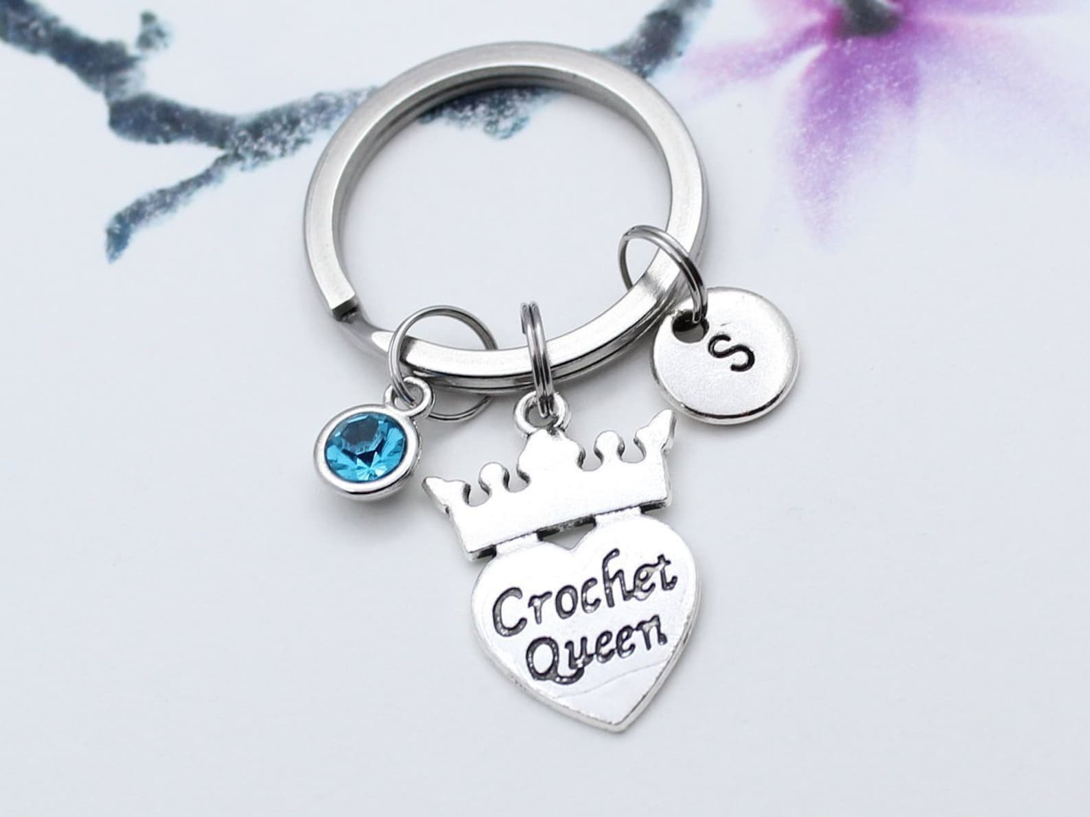 Crochet Queen Key Chain Crochet Gifts Crochet Charm - Etsy