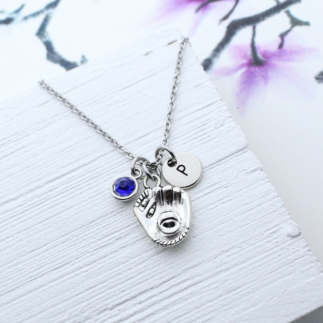 Baseball Necklace, Baseball Jewelry, Baseball Charm Necklace ...