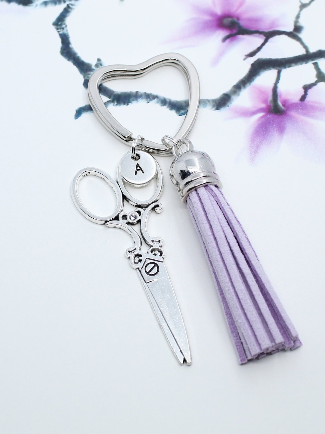Hairstylist Keychain, Personalized Hairdresser Charm Key Chain ...