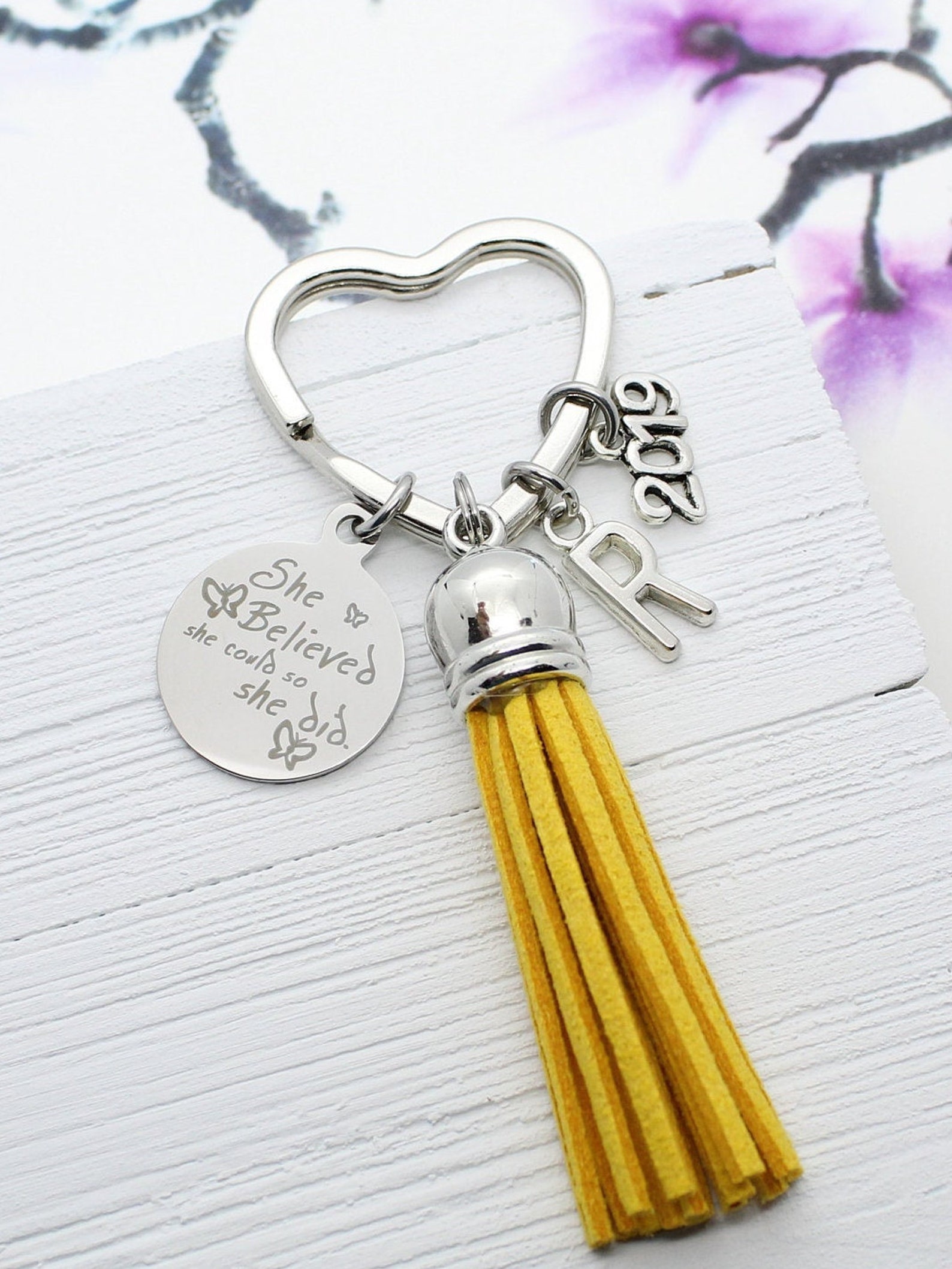 Graduation Charm Key Chain, Graduation Gift, Tassel Purse Keyring ...