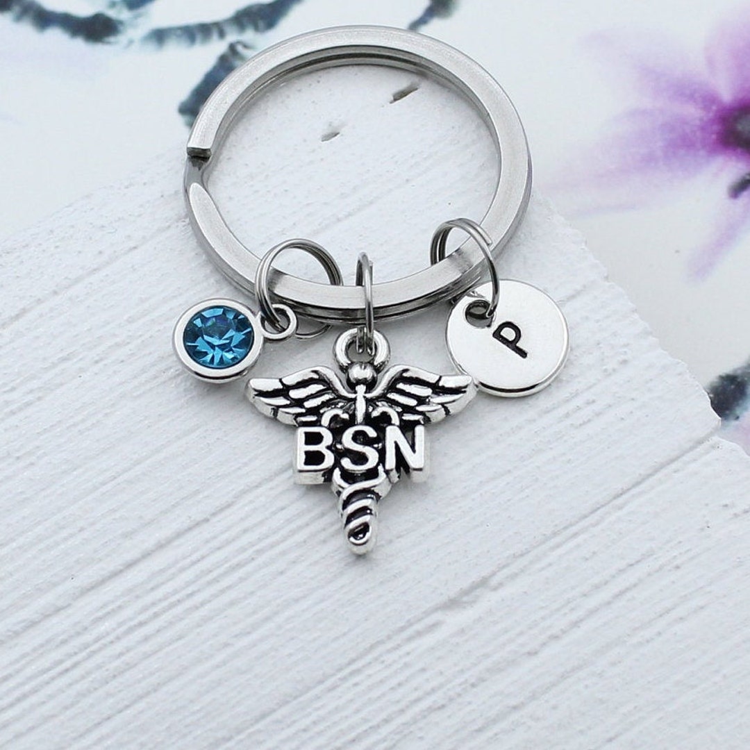 Bachelor of Science Nursing Keychain, BSN Charm Keyring, BSN Medical ...