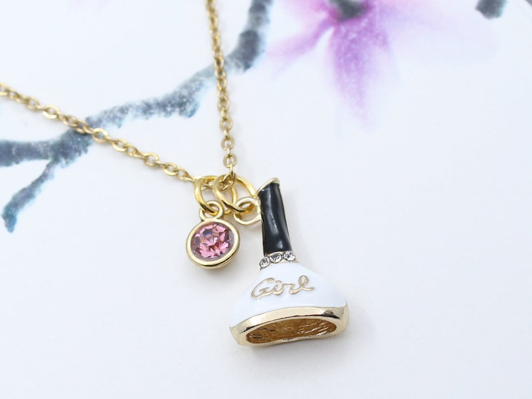 Nail Polish Necklace, Nail Tech Charm Jewelry, Personalized Nail ...