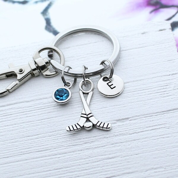 Hockey Keychain - Etsy