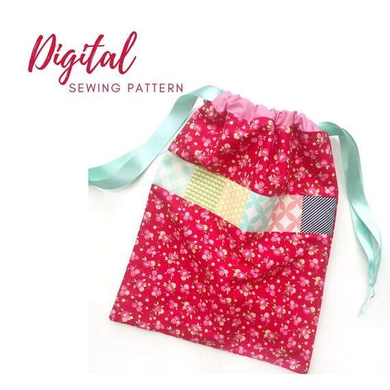 One Hour Gift Bag Pattern: PDF Sewing Pattern Digital Download - Etsy