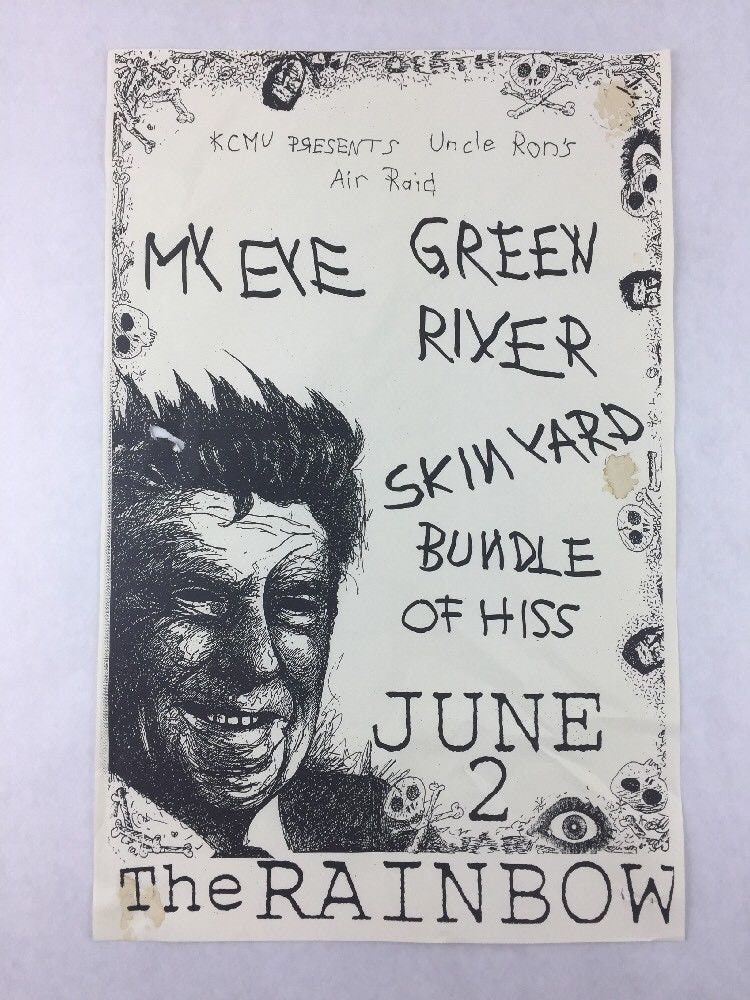 Vintage Seattle Affiches Grunge Punk Rock Various Bands 1980s | Etsy