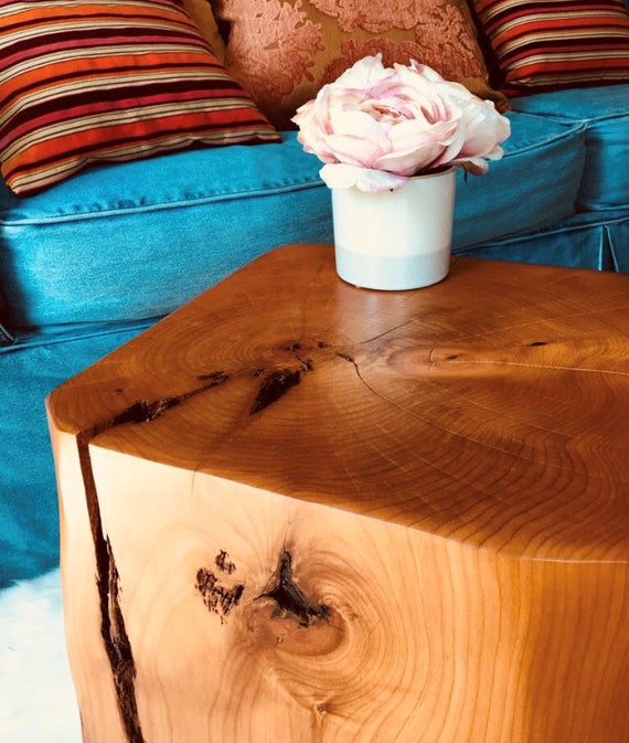 Large Cube Solid Table Reclaimed Etsy