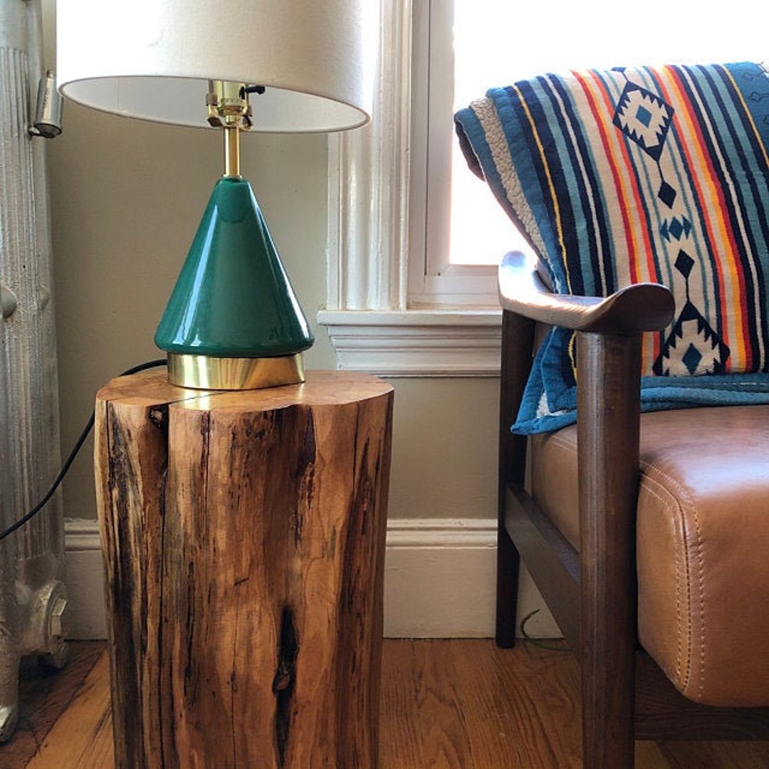 Stump Side Table Reclaimed - Etsy