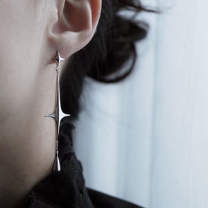 Stella Drop Earrings - Meteor - Silver, 925 Sterling Silver Earrings ...