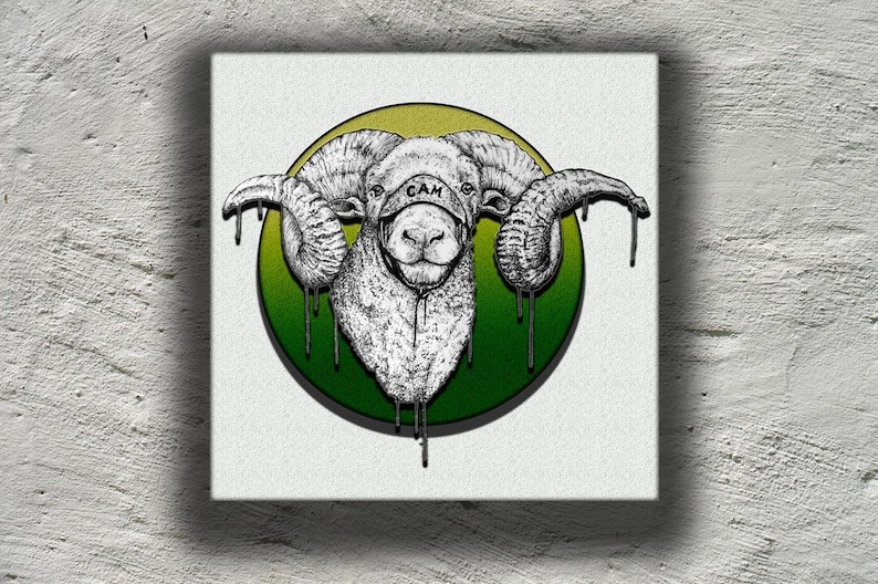 Cam the Ram Print - Etsy