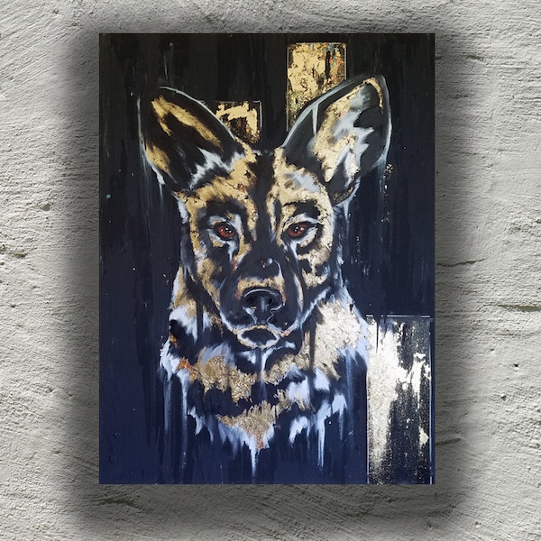 African Wild Dog Wall Art - Etsy