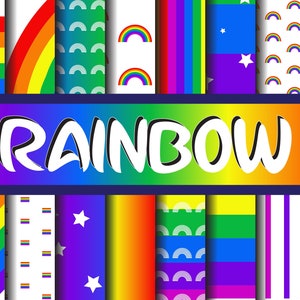 Rainbow Paper Pack - Etsy