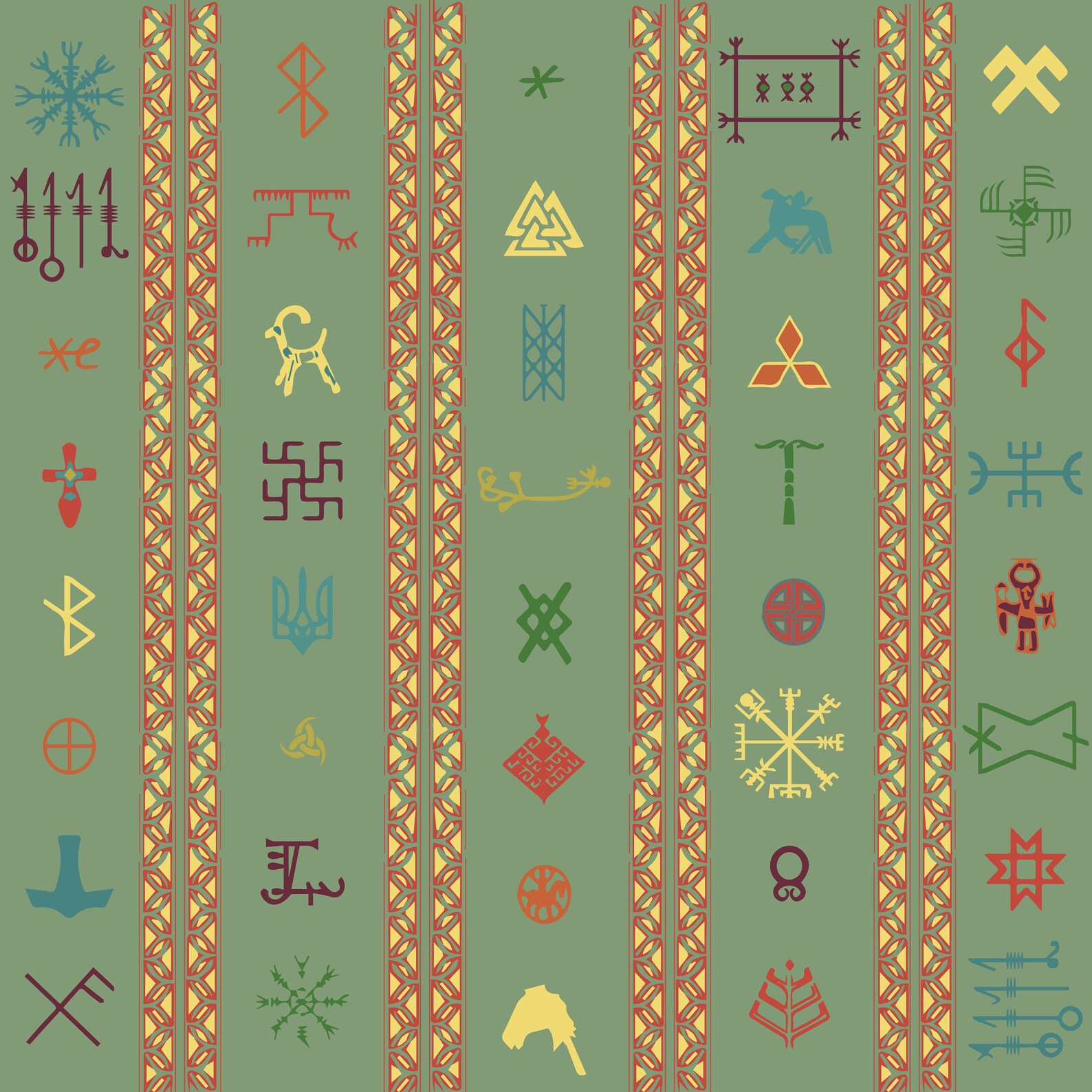 Viking Historic - Digital Paper - Etsy
