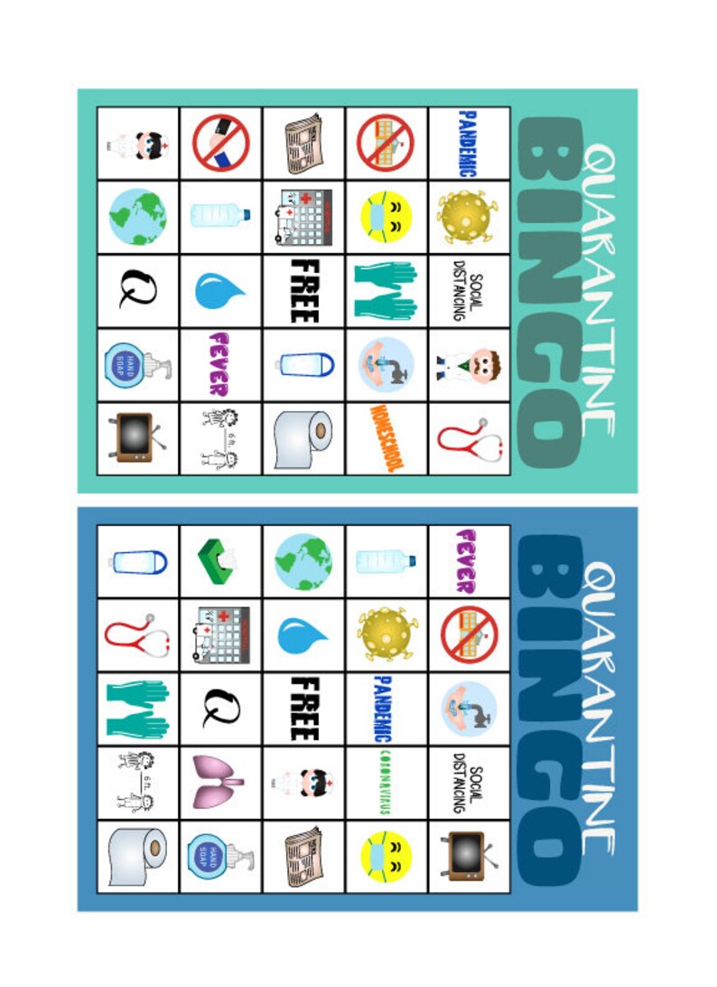 Quarantine Bingo - Etsy