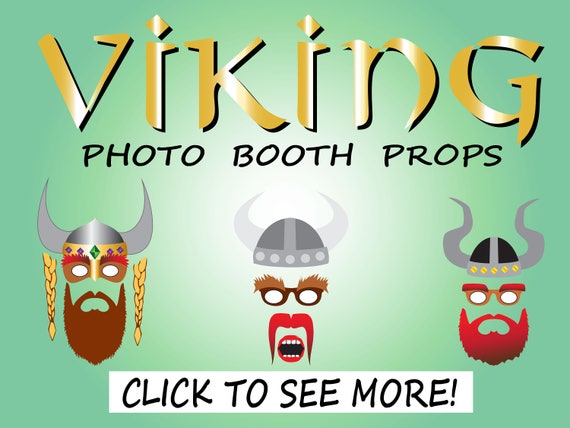 VIKING Photo Booth Props | Etsy