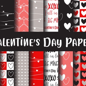 Valentines Day Paper Pack - Etsy