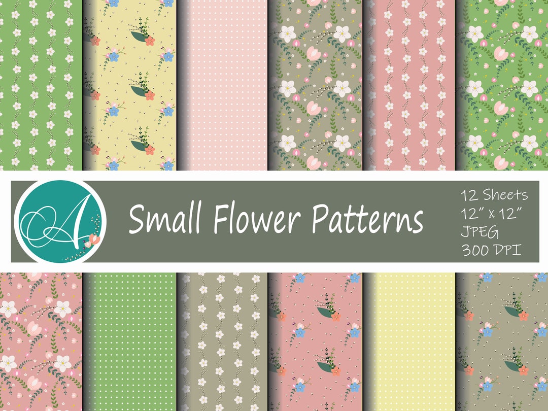 Small Flower Patterns - Etsy