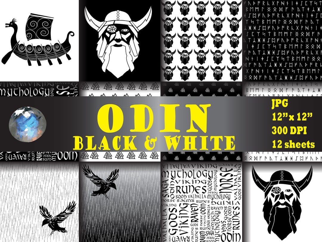 Odin Black and White - Etsy