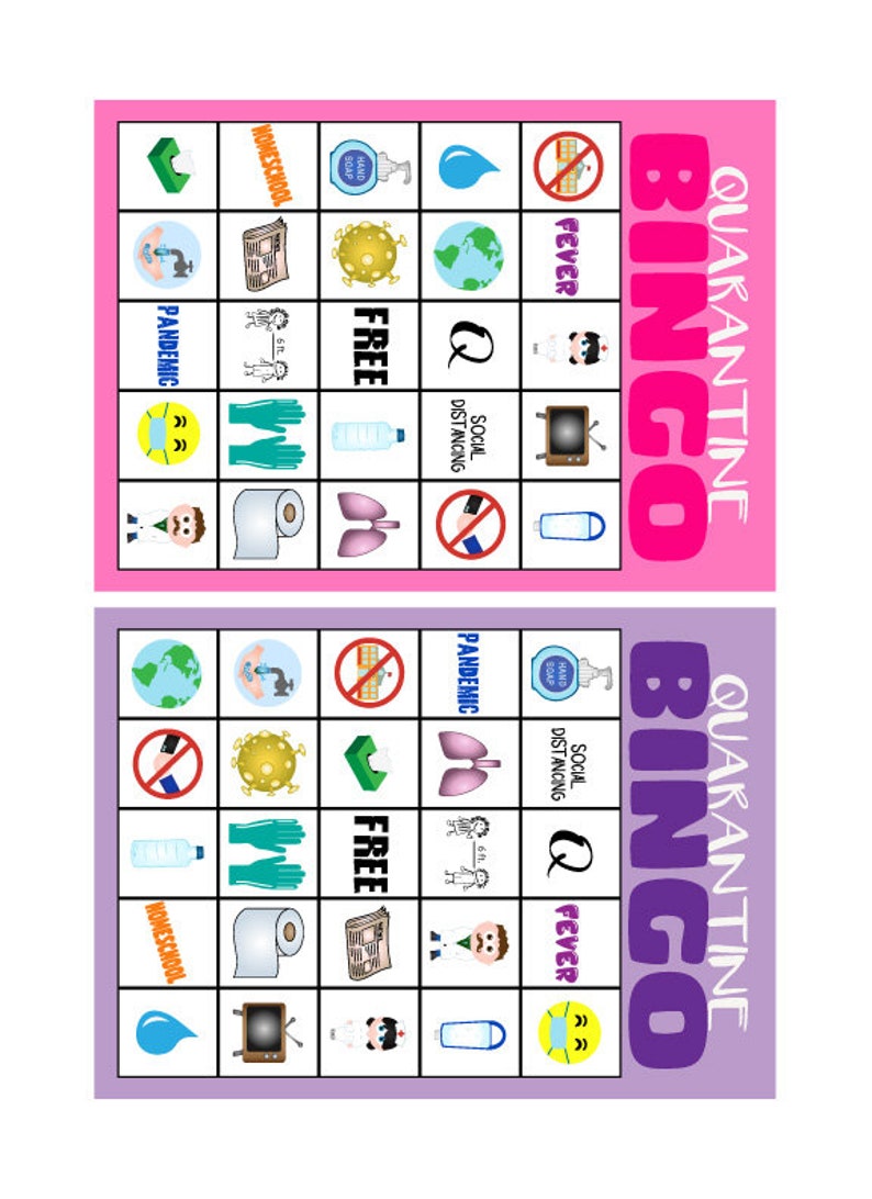 Quarantine Bingo - Etsy