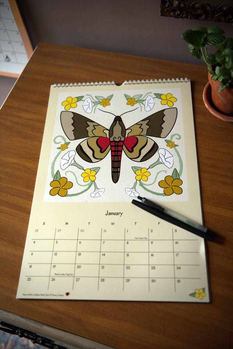 2026 Pollinators Calendar: Monarch Butterfly, Bees, Flowers - Etsy UK