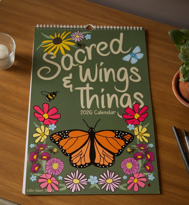 2026 Pollinators Calendar: Monarch Butterfly, Bees, Flowers - Etsy UK