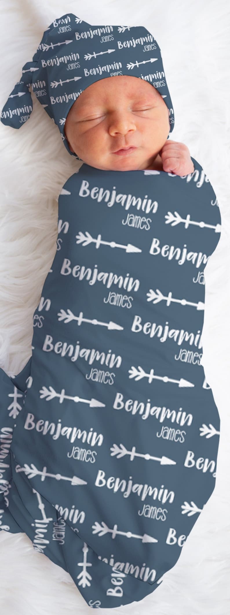 Personalized Woodland Arrow Baby Name Custom Swaddle Gift Idea - Etsy