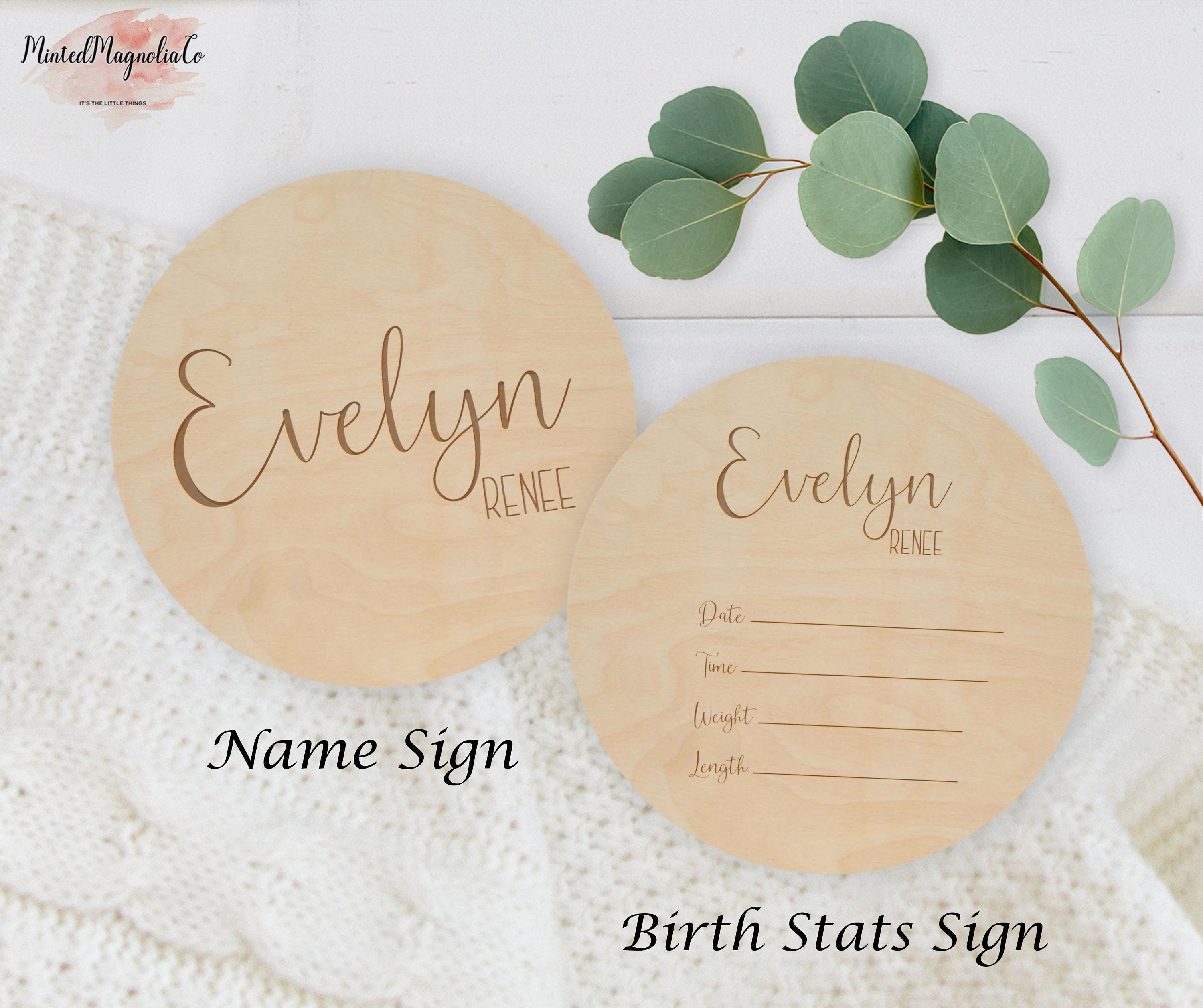 Personalized Name Birth Stats Sign, Birth Weight Sign, Birth ...