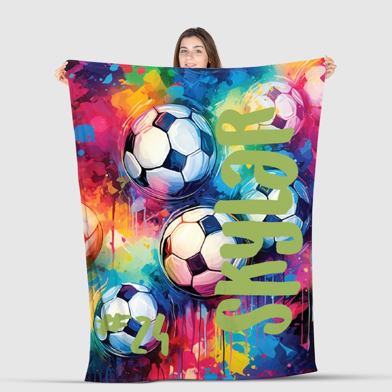 Soccer Blanket Knit - Etsy