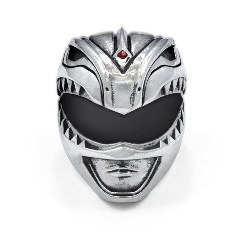 Red Ranger Ring Mighty Morphin Power Ranger Helmet Ring - Etsy